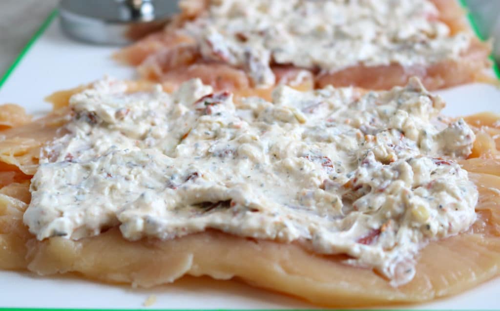 Crispy Chicken with Goat Cheese & Sun Dried Tomatoes