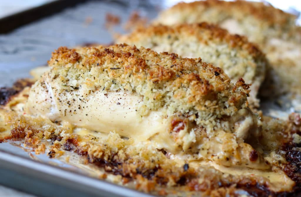 Crispy Chicken with Goat Cheese & Sun Dried Tomatoes