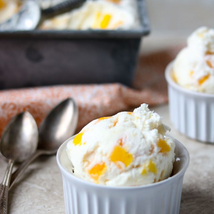 No Churn Mango Ice Cream | Mom's Dinner