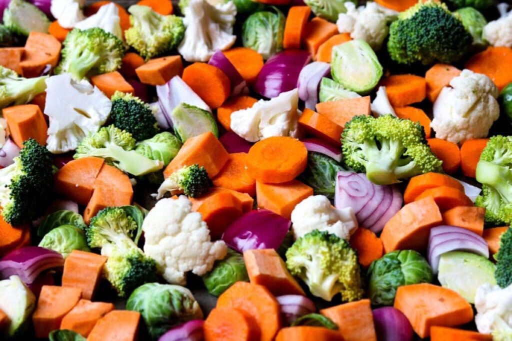 Beef Sausage & Veggies with Smoked Paprika Vinaigrette