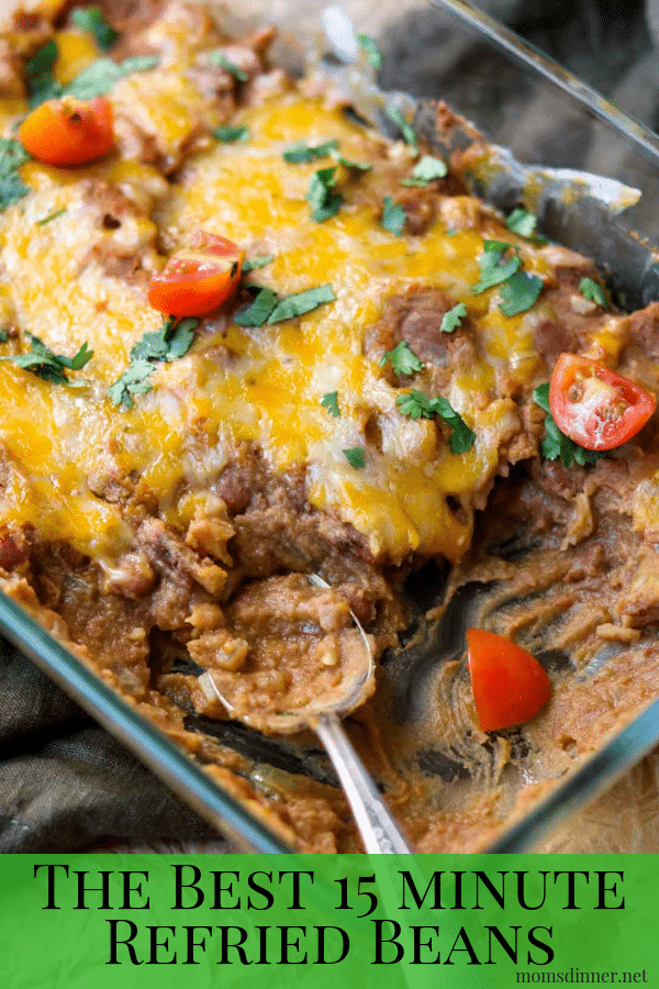 The Best 15-Minute Refried Beans - Mom's Dinner