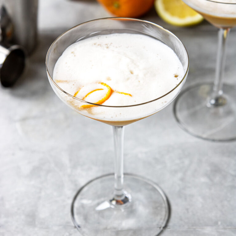 Frothy Tequila Sour Cocktail