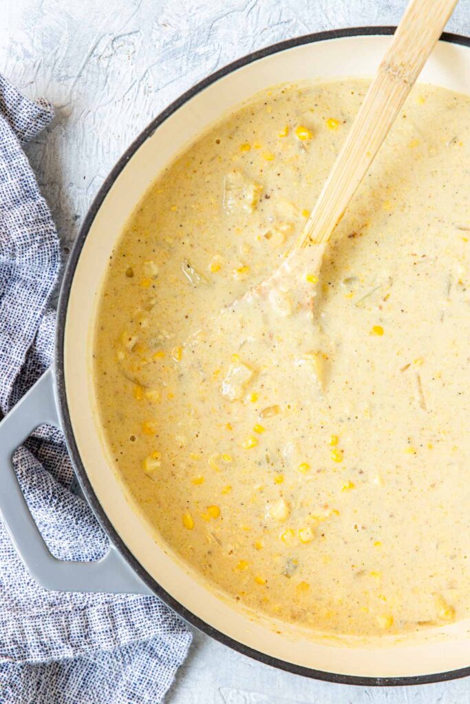 Thick and Creamy Corn Chowder + Video - Mom's Dinner