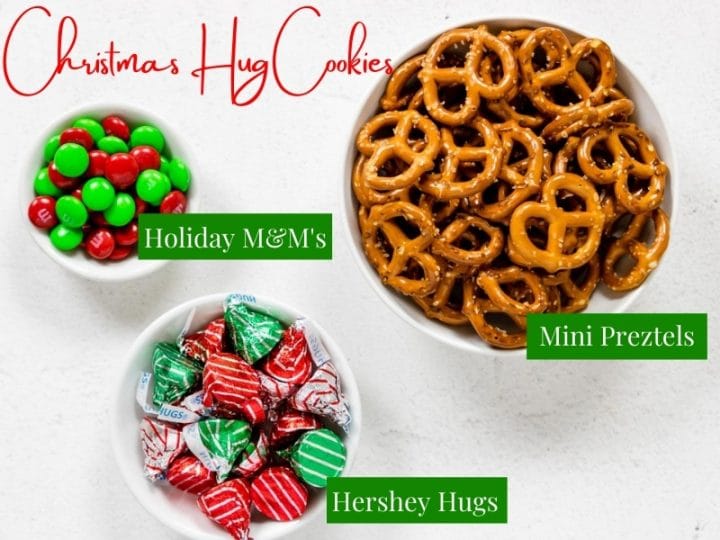 Sweet & Salty Christmas Hug Cookies | Just 3 Ingredients & 15 mins