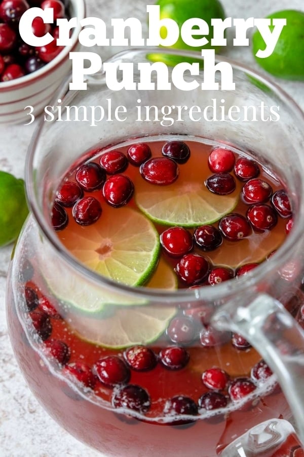 Cranberry Punch | 3 simple ingredients - Mom's Dinner