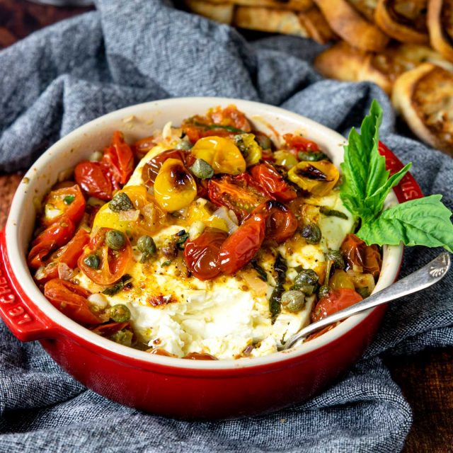 Creamy Baked Feta with Tomatoes