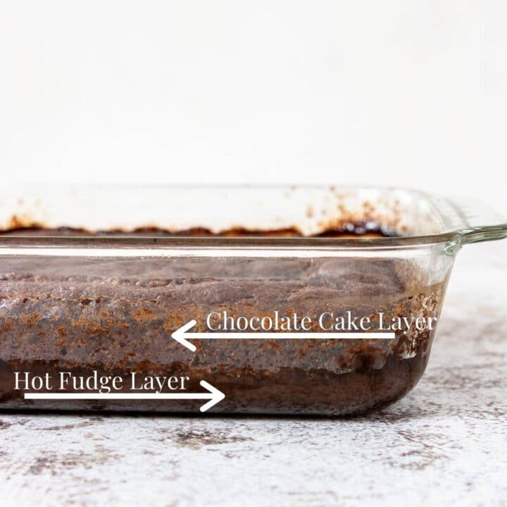Easy Hot Fudge Chocolate Pudding Cake - Mom's Dinner
