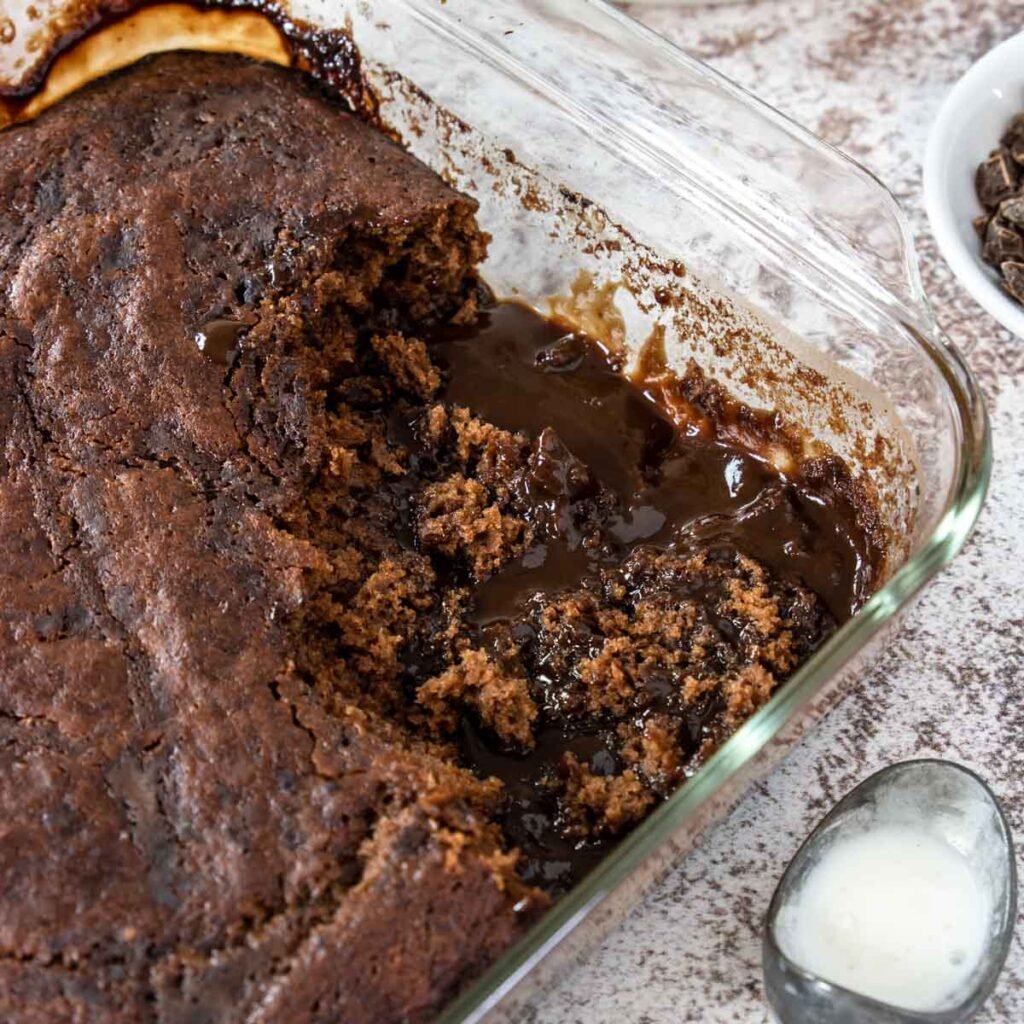 Easy Hot Fudge Chocolate Pudding Cake - Mom's Dinner