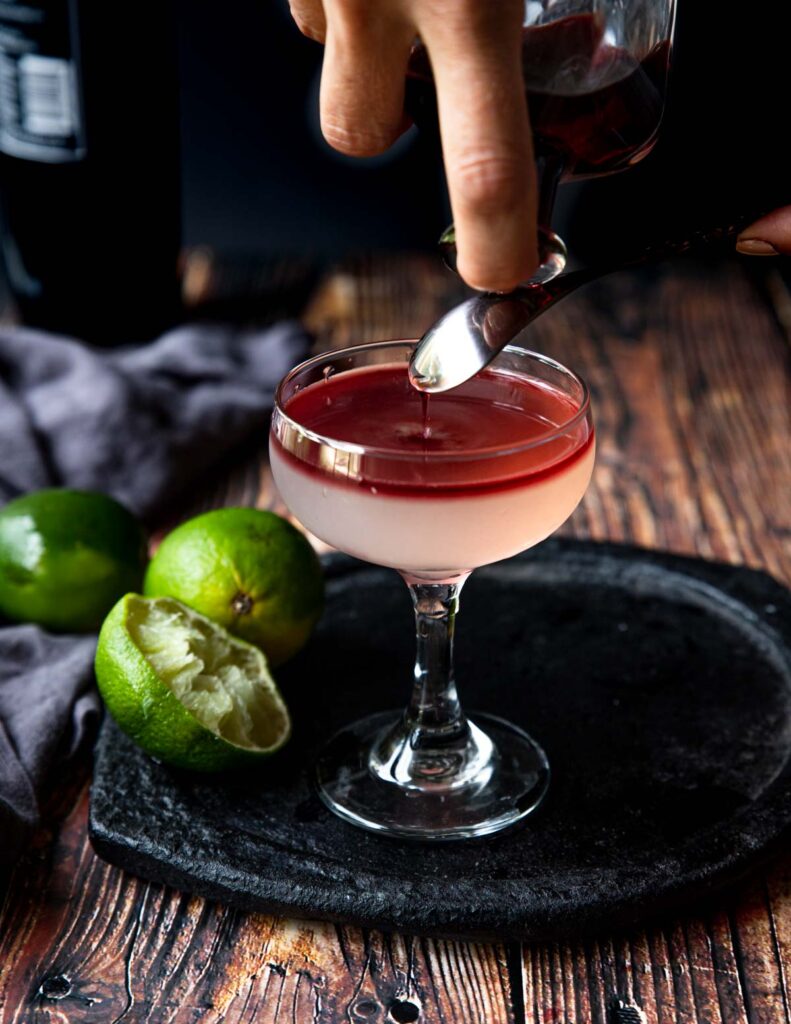 Devil's Margarita | A Spookily Layered Cocktail