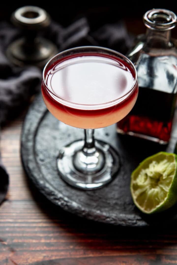 Devil's Margarita | A Spookily Layered Cocktail