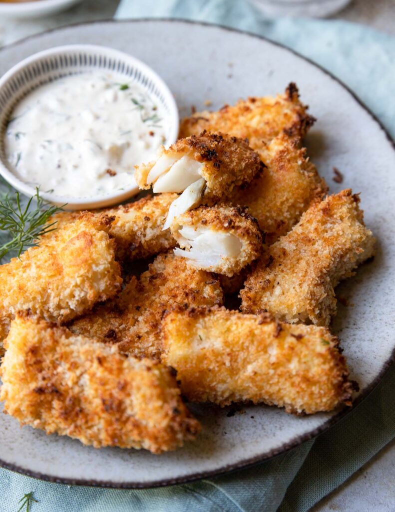 Homemade Crispy Fish Sticks (Baked)- Mom's Dinner