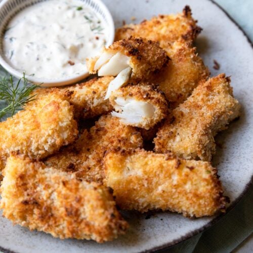 Homemade Crispy Fish Sticks (Baked)- Mom's Dinner