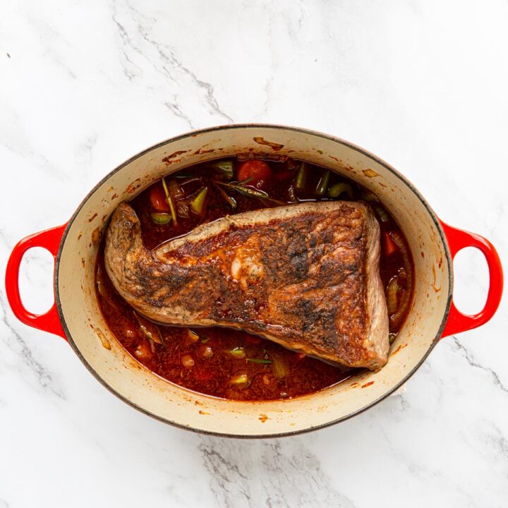 Braised Tri Tip with Red Wine Glaze