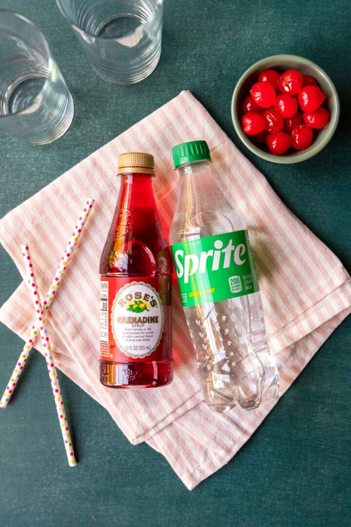 Cherry Shirley Temple Drink